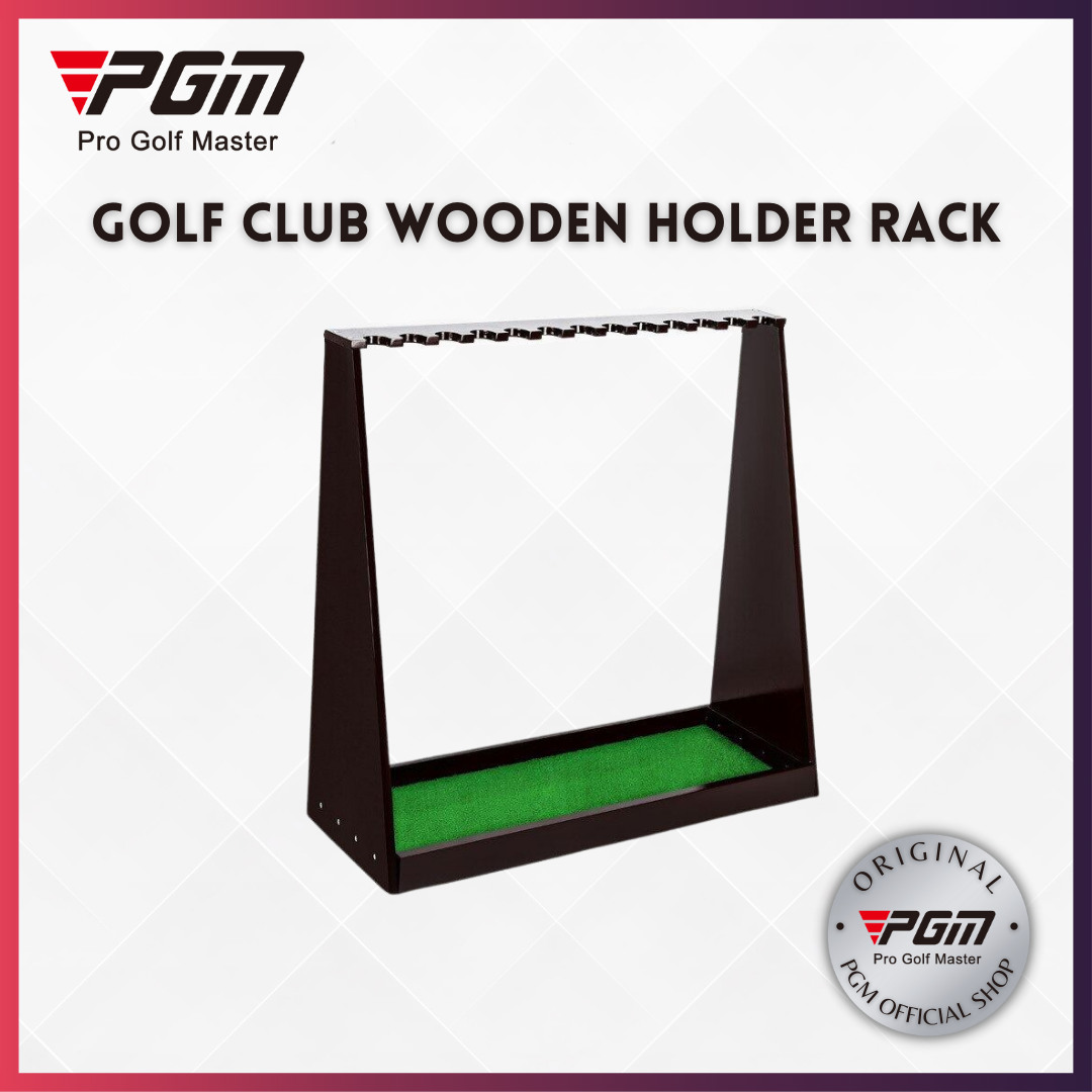 PGM Wood Golf Club Storage Display Stick Golf Holder Rak Display Kayu ...